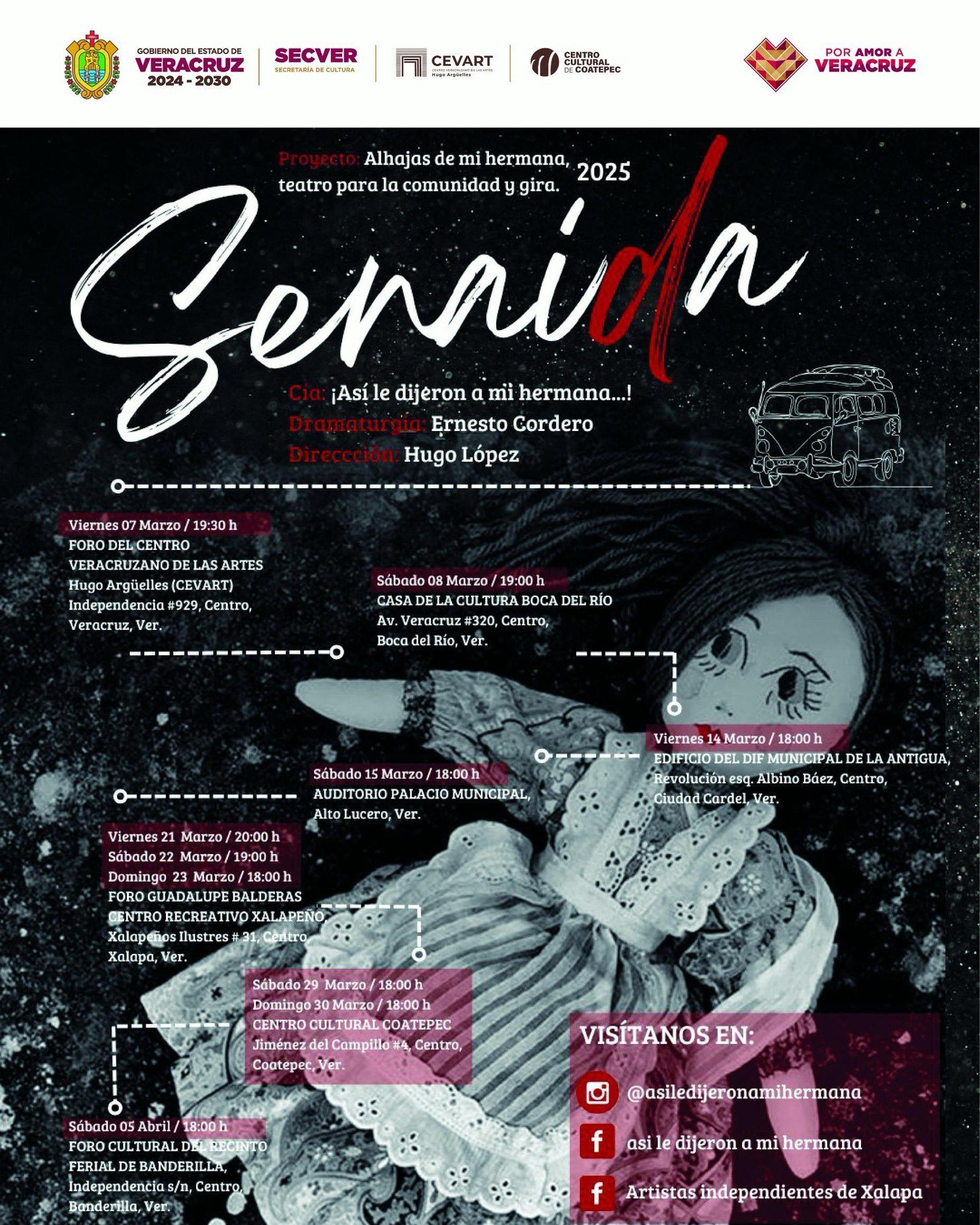 La obra Senaida tendrá siete presentaciones en Veracruz